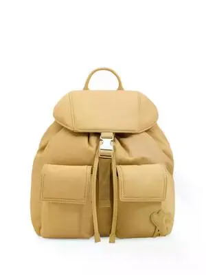 AMI Paris Small Nylon Marcel Flap Backpack