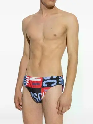 Moschino Logo-print Swim Briefs
