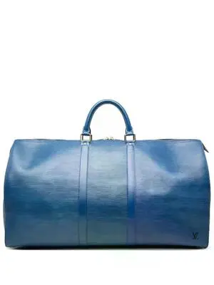 LOUIS VUITTON 1992 Epi Keepall 55 Travel Bag - Blue