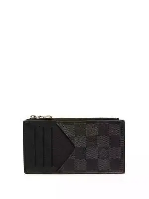 LOUIS VUITTON 2020 Damier Graphite Coin Card Holder