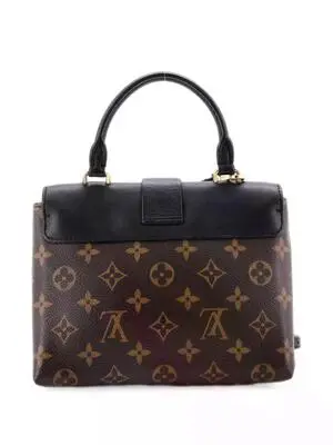 LOUIS VUITTON Locky Handbag Monogram Canvas With Leather Bb Satchel - Black