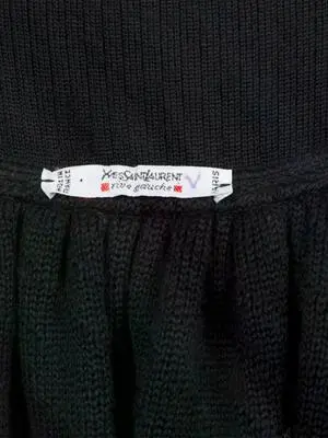 Saint Laurent 1990s Rive Gauche Knitted Midi Skirt