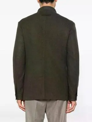 Zegna High-neck Button-up Jacket - Green