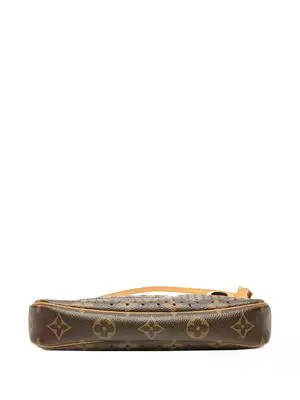 LOUIS VUITTON 2006 Monogram Perforated Pochette Accessoires Shoulder Bag