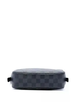 LOUIS VUITTON 2018 Damier Graphite Toilette Pouch Pm Clutch Bag