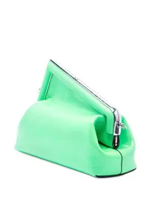 Fendi Patent Leather Midi Bag - Green
