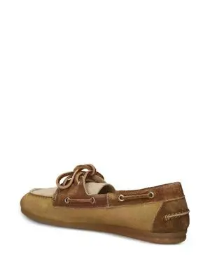 POSA Suede Panelled Loafers
