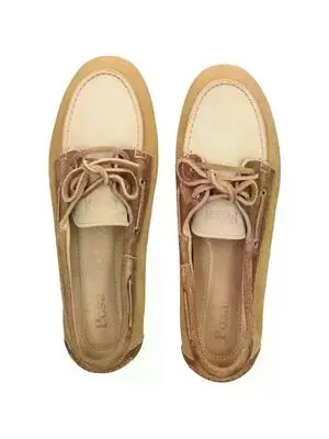 POSA Suede Panelled Loafers
