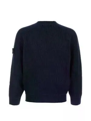 Stone Island Ribbed-knit Logo-patch Sweater