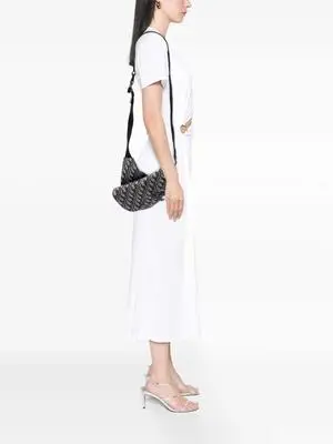 Dior 2020 Oblique Canvas Saddle Crossbody Bag
