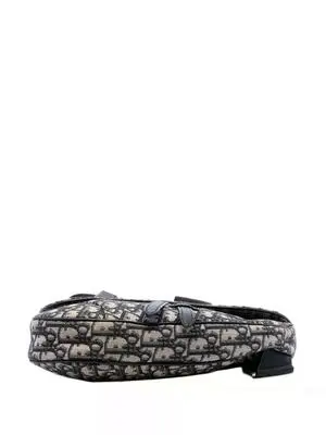 Dior 2020 Oblique Canvas Saddle Crossbody Bag