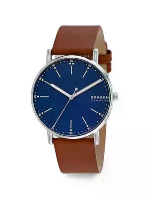 Skagen Signatur Leather 40mm Watch