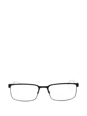 Tommy Hilfiger Rectangle-frame Logo-plaque Glasses - Black