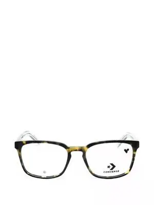 CONVERSE Tortoiseshell-effect Rectangle-frame Glasses - Brown
