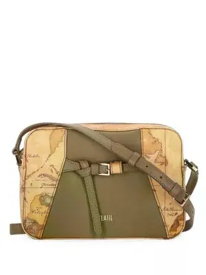 ALVIERO MARTINI 1° CLASSE Geo Classic Map-print Shoulder Bag - Neutrals