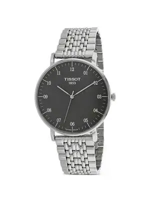 TISSOT Stainless Steel Link Bracelet Watch - Black