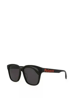 Alexander McQueen Logo-print Square-frame Sunglasses