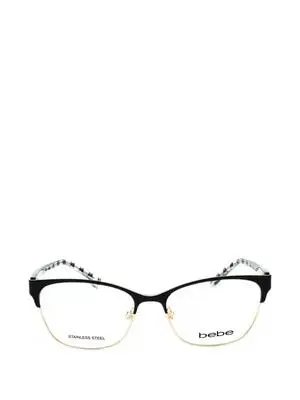 Bebe Round Frame Eyeglasses - Black