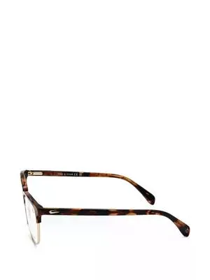 Rag & Bone Tortoiseshell-effect Browline-frame Glasses - Brown