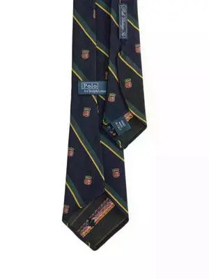 Polo Ralph Lauren Striped Embroidered Club Tie