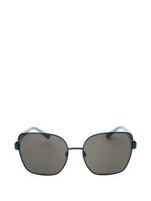 Anne Klein Braided Oversized-frame Sunglasses - Blue