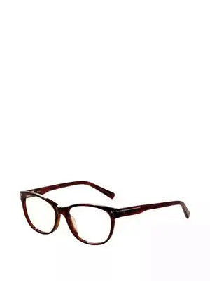 Tumi Tortoiseshell Effect Round Frame Eyeglasses - Brown