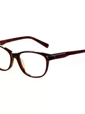 Tumi Tortoiseshell Effect Round Frame Eyeglasses