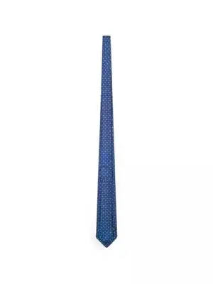 Kiton Geometric-pattern Silk Tie
