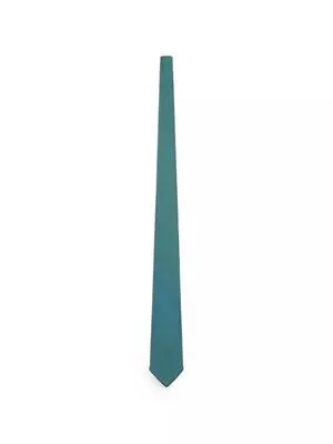 Kiton Geometric-print Silk Tie - Green
