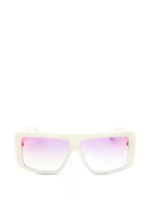Guess Rectangle Frame Chain-link Sunglasses - White