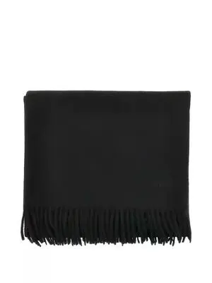 Max Mara Fringed Cashmere Scarf - Black
