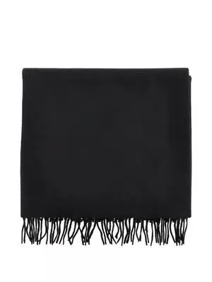 Max Mara Fringed Cashmere Scarf - Black