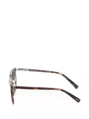 Tumi Tortoiseshell-effect Square-frame Glasses - Green