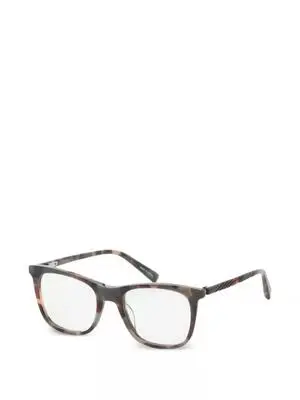 Tumi Tortoiseshell-effect Square-frame Eyeglasses - Green