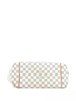 LOUIS VUITTON Damier Mm Tote Bag - White
