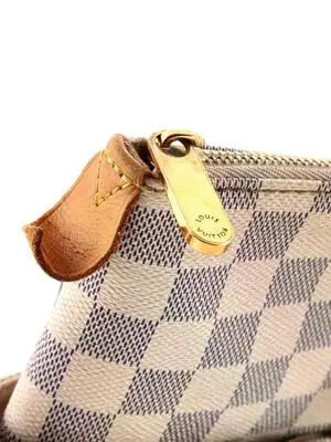LOUIS VUITTON Damier Mm Tote Bag - White