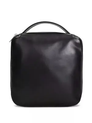 Rick Owens Leather Wash Bag - Black