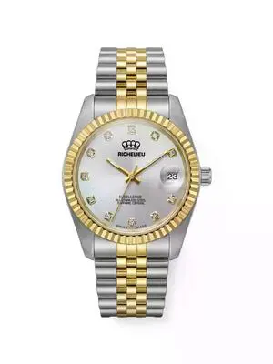 RICHELIEU SWISS Classic Fluted Bezel 26mm Watch - Silver