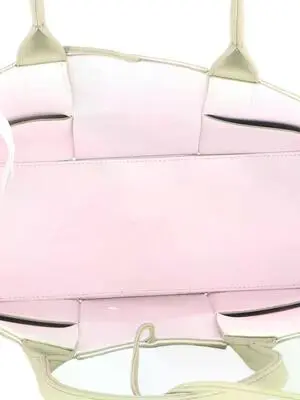 Bottega Veneta Arco Maxi Intrecciato Leather Tote Bag - Green