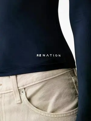 P.E Nation Foundation Logo-print Long-sleeve T-shirt