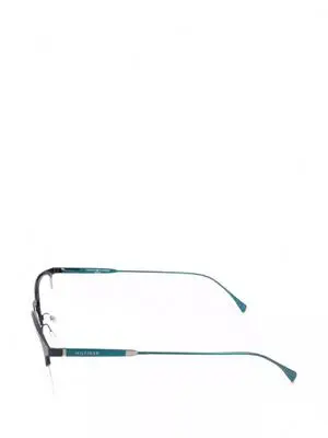Tommy Hilfiger Logo-detail Rectangle-frame Glasses - Black