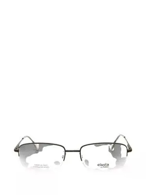 ELASTA Rectangle-frame Glasses - Black