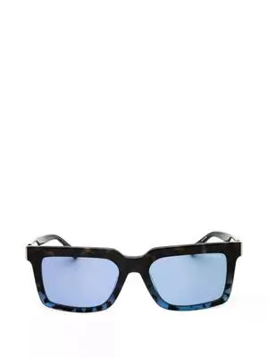 Guess Tortoiseshell-effect Rectangle-frame Sunglasses - Blue