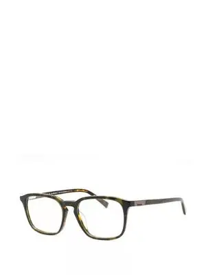 Timberland Earthkeepers Tortoiseshell Rectangle Full Rim Eyeglasses - Black