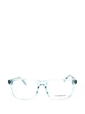 Emporio Armani Rectangle-frame Glasses - Blue