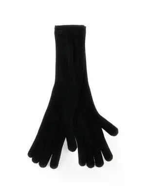 Max Mara Ribbed-knit Long Gloves