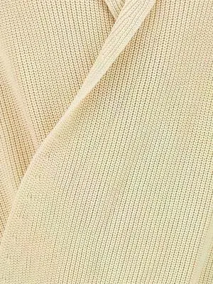 LANEUS Shawl-collar Wrap-design Sweater