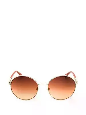 Guess Round-frame Sunglasses - Gold