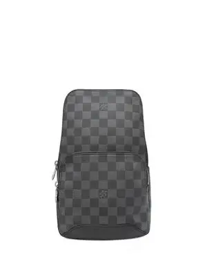 LOUIS VUITTON 2010-2020 Damier Graphite Avenue Sling Crossbody Bag - Black