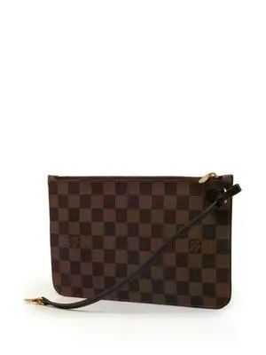 LOUIS VUITTON 2014 Damier Ebene Neverfull Mm Pouch - Brown